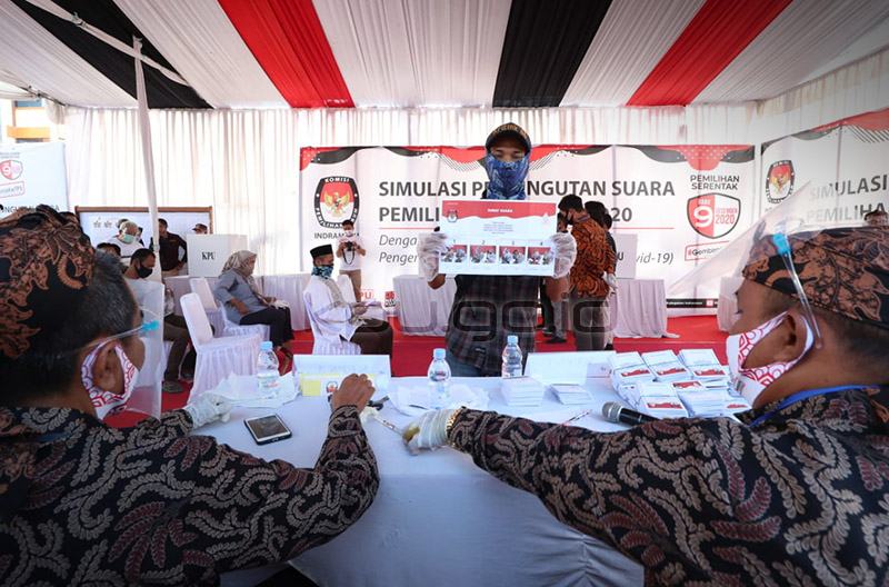 Simulasi Kedua, KPU Perkuat Protokol Covid-19 di TPS - KPU