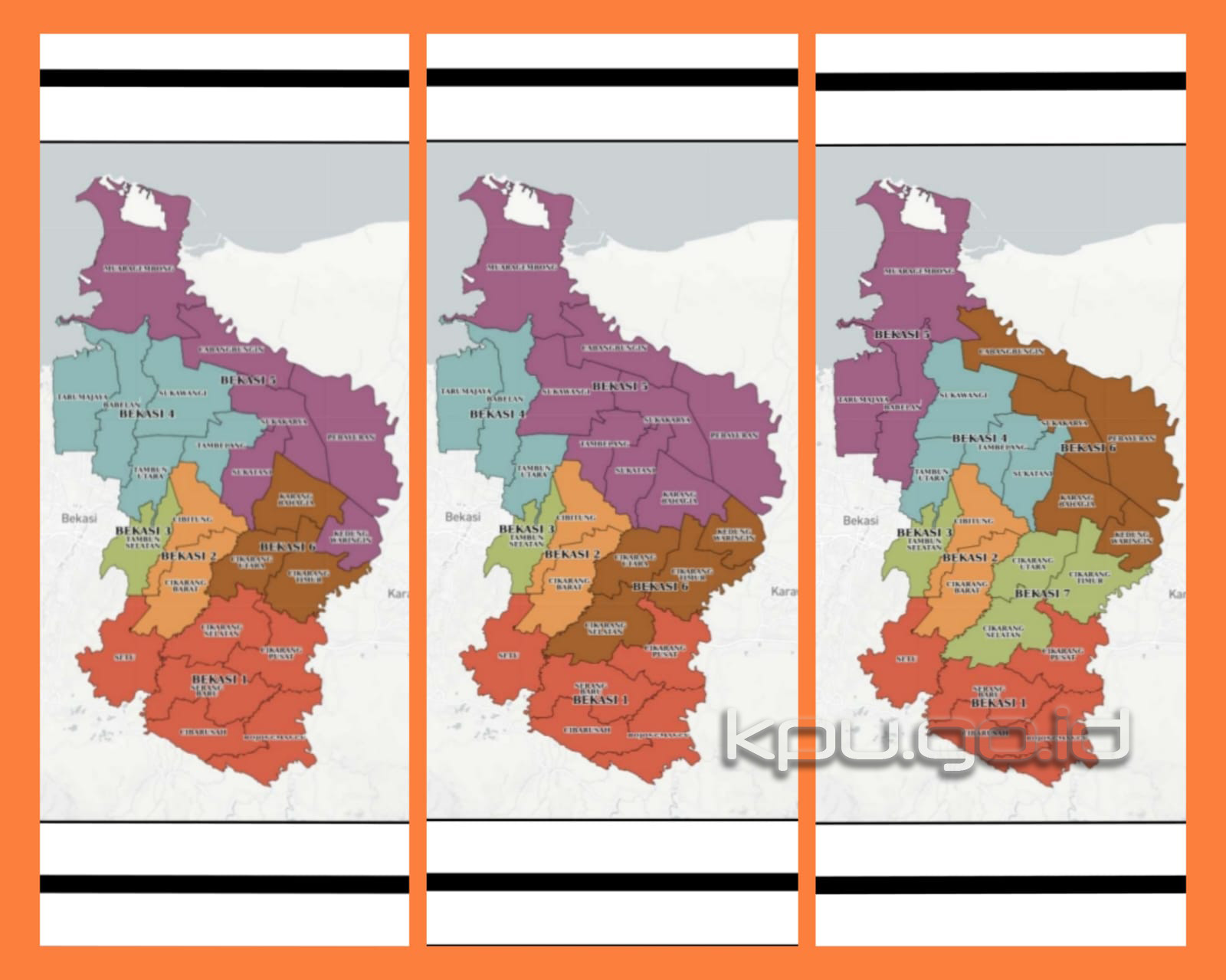 KPU Kabupaten Bekasi Umumkan 3 Rancangan Dapil DPRD - KPU