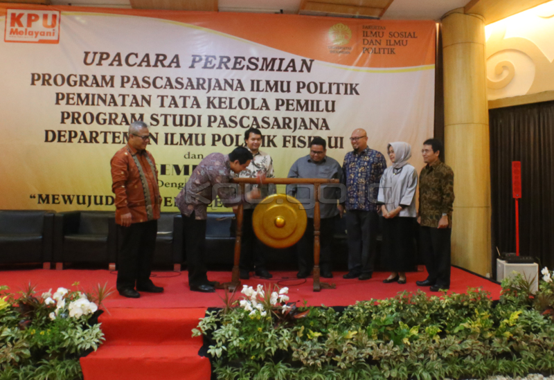 Universitas Indonesia Resmikan Program S-2 Tata Kelola Pemilu - KPU